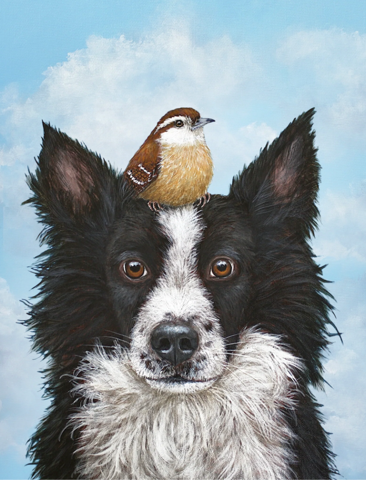 Luther & Pip Card – Green Eyed Daisy